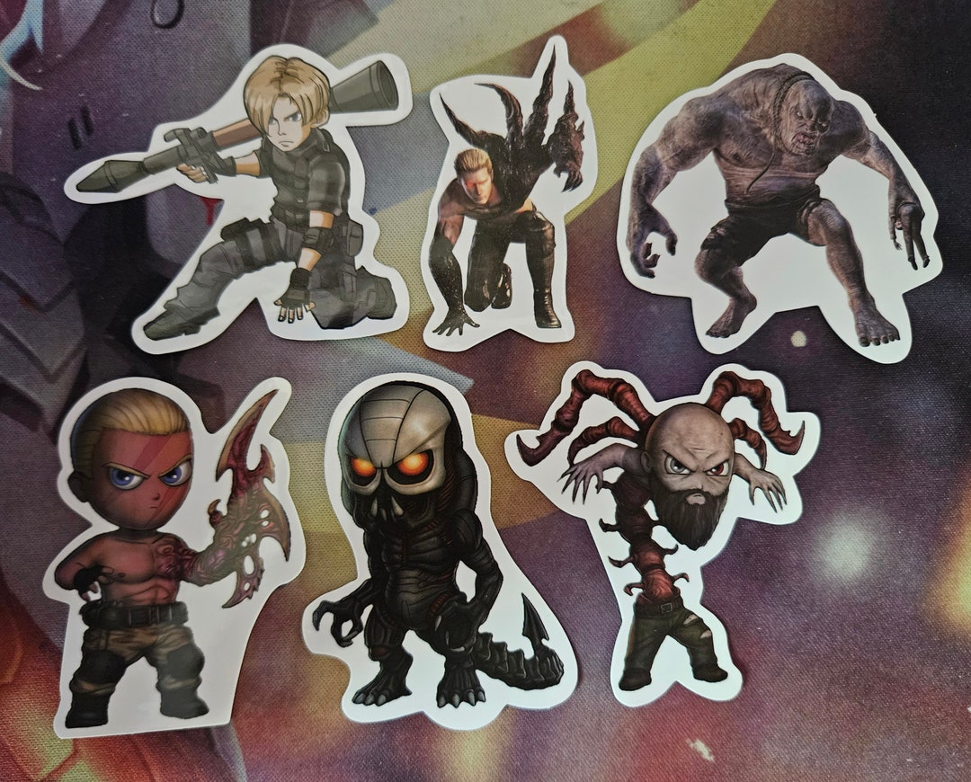 Resident Evil Sticker Set Leon and Bosses - Etsy