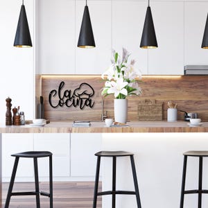 La Cocina Metal Wall Art, La Cocina Sign, Homemade Sign, Kitchen Decor ...