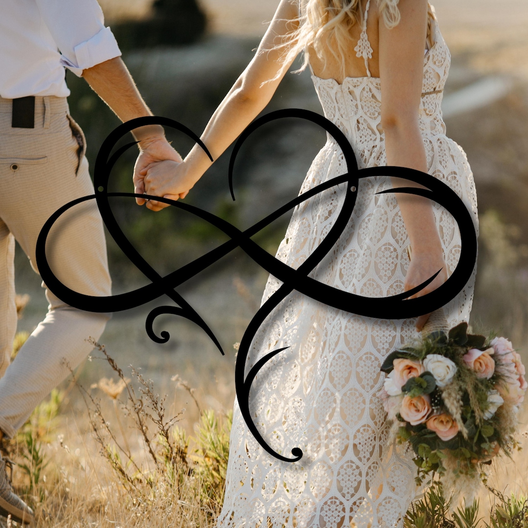 Infinity Heart Metal Decor, Infinity Sign, Wedding Venue Decor ...