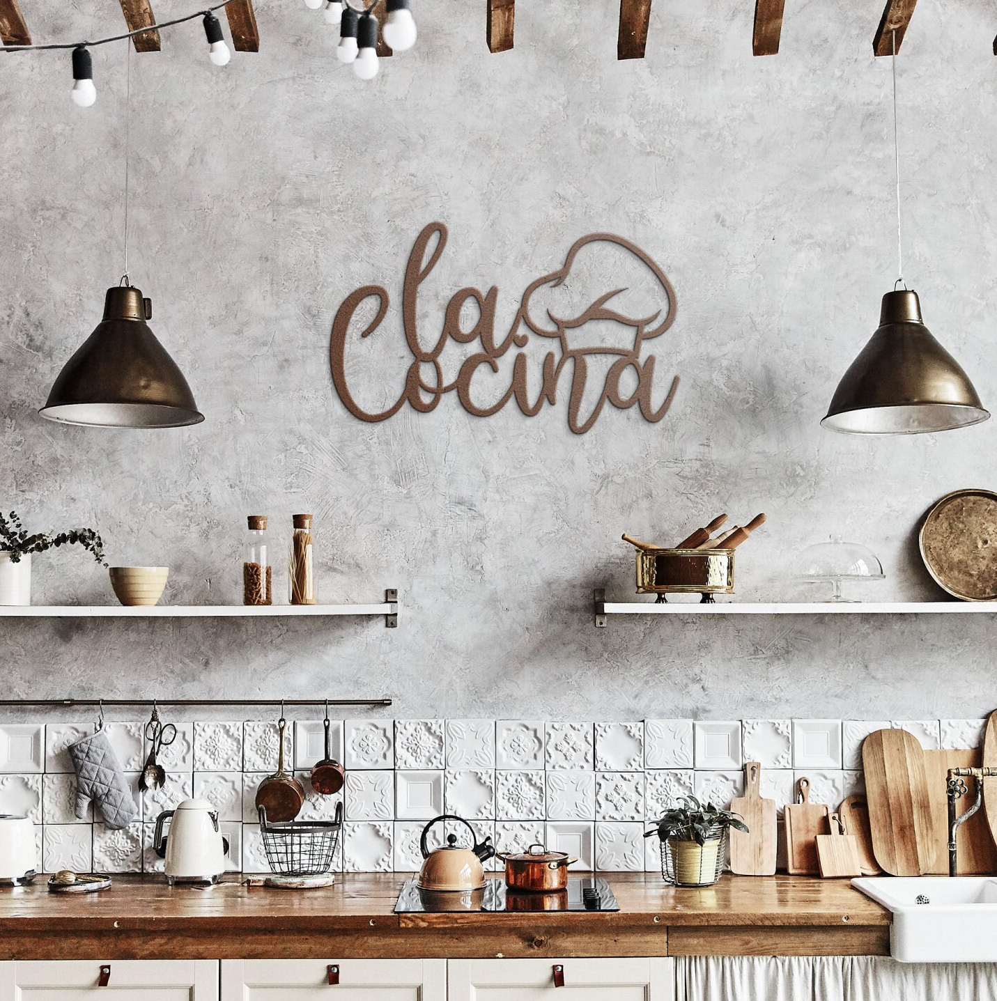 La Cocina Metal Wall Art, La Cocina Sign, Homemade Sign, Kitchen Decor ...