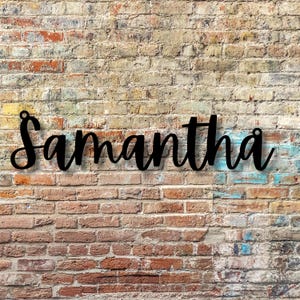 Custom Name Metal Wall Art, Personalized Name Metal Decor, Custom Word ...