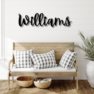Custom Name Metal Wall Art, Personalized Name Metal Decor, Custom Word ...