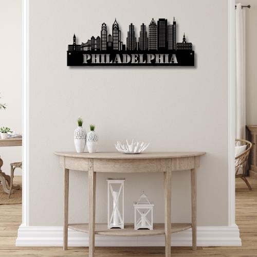Philadelphia Skyline Metal Wall Art, Philadelphia Wall Art ...