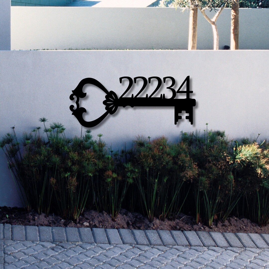 Custom Metal Address Sign, Custom Sign, Outdoor Metal Sign, House ...