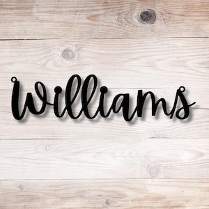 Custom Name Metal Wall Art, Personalized Name Metal Decor, Custom Word ...