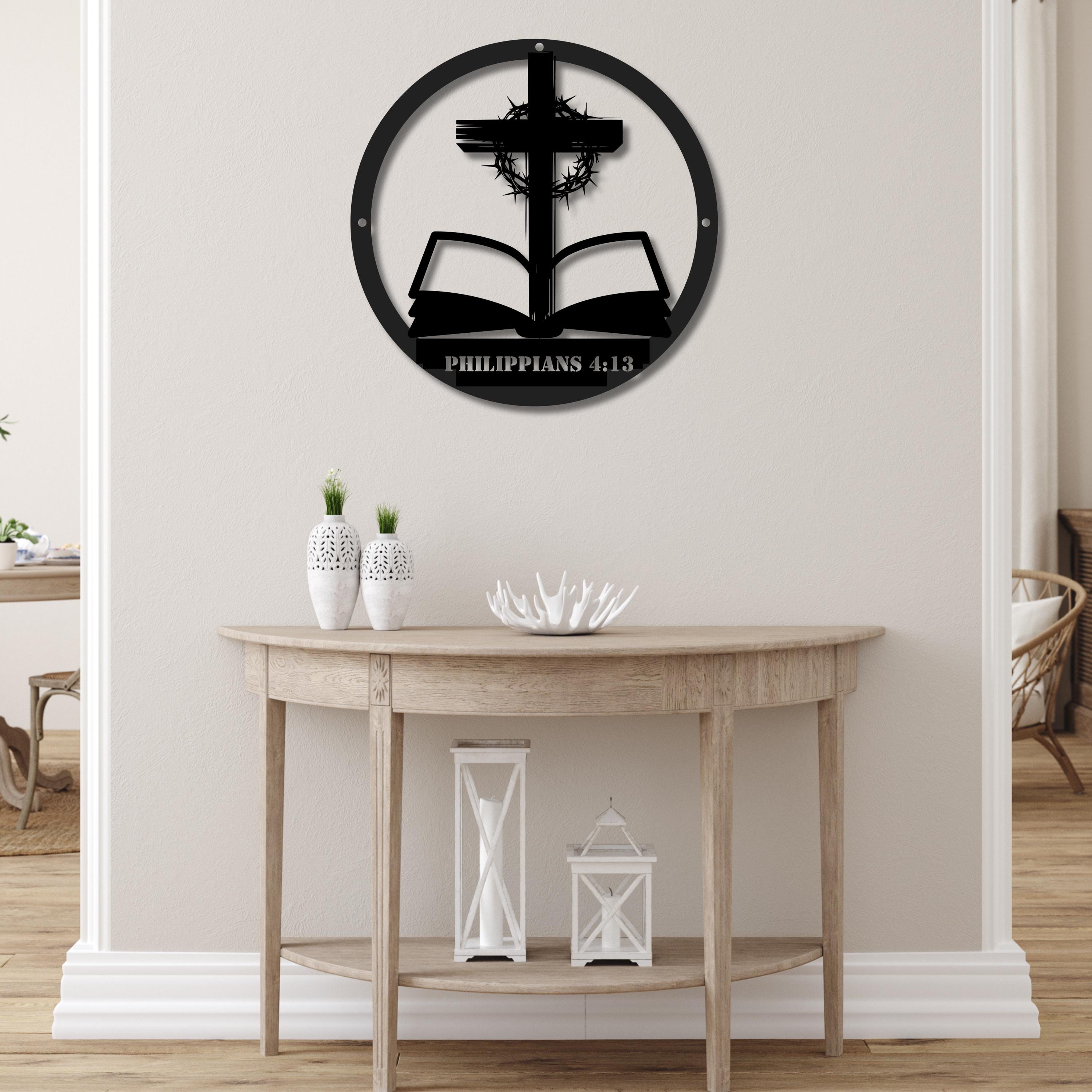 Open Bible Metal Decor, Religious Metal Decor, Religious Wall Art ...