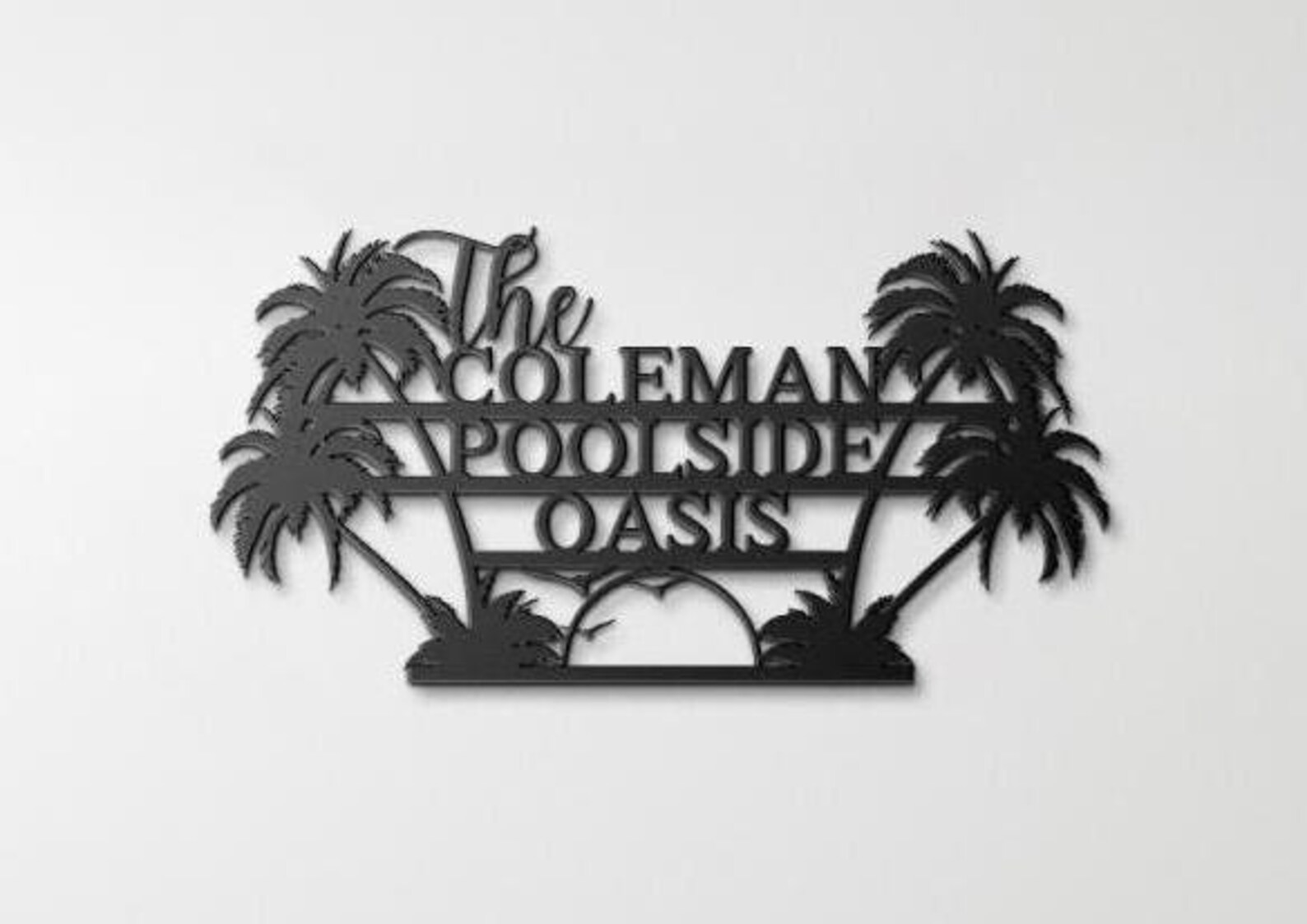 Custom Metal Pool Sign, Personalized Metal Poolside Sign, Metal ...