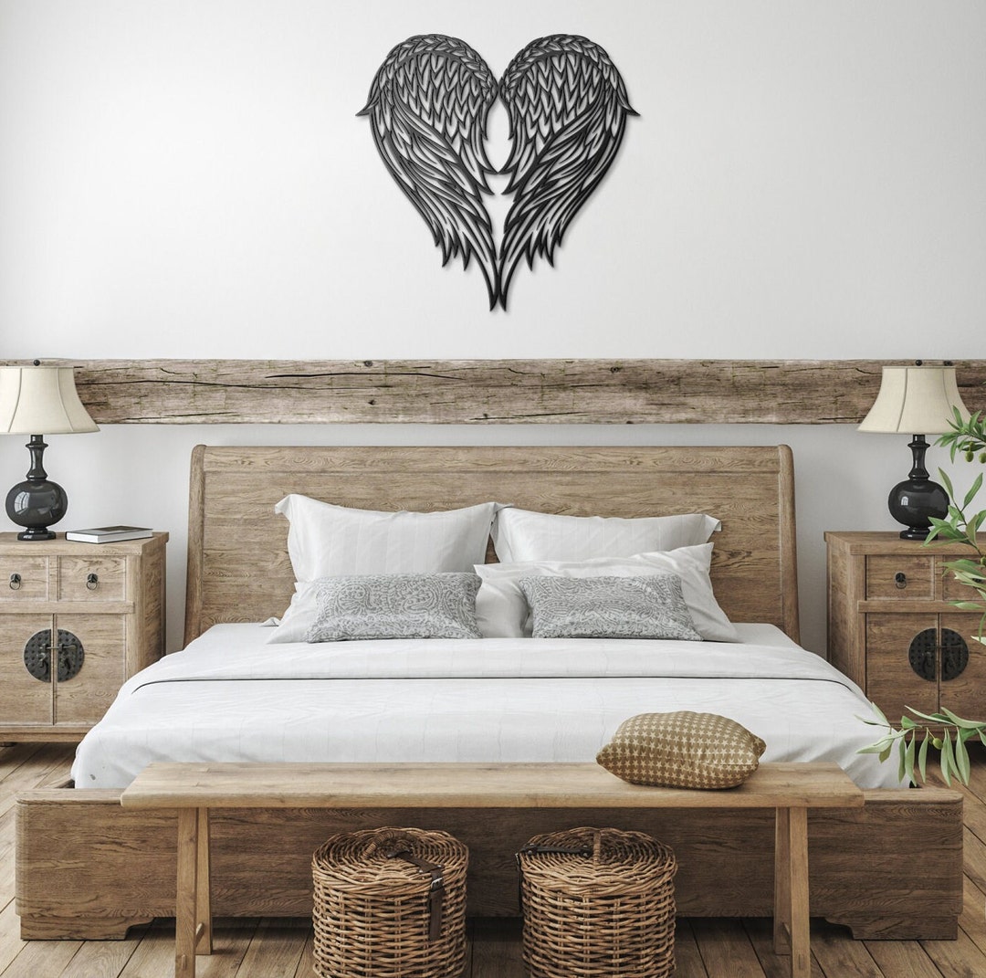 Angel Wings Metal Wall Art, Angel Wings Metal Wall Decor, Angel Wing ...