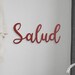 Salud Metal Wall Art, Spanish Metal Wall Sign, Cheers Wall Art, Salud ...