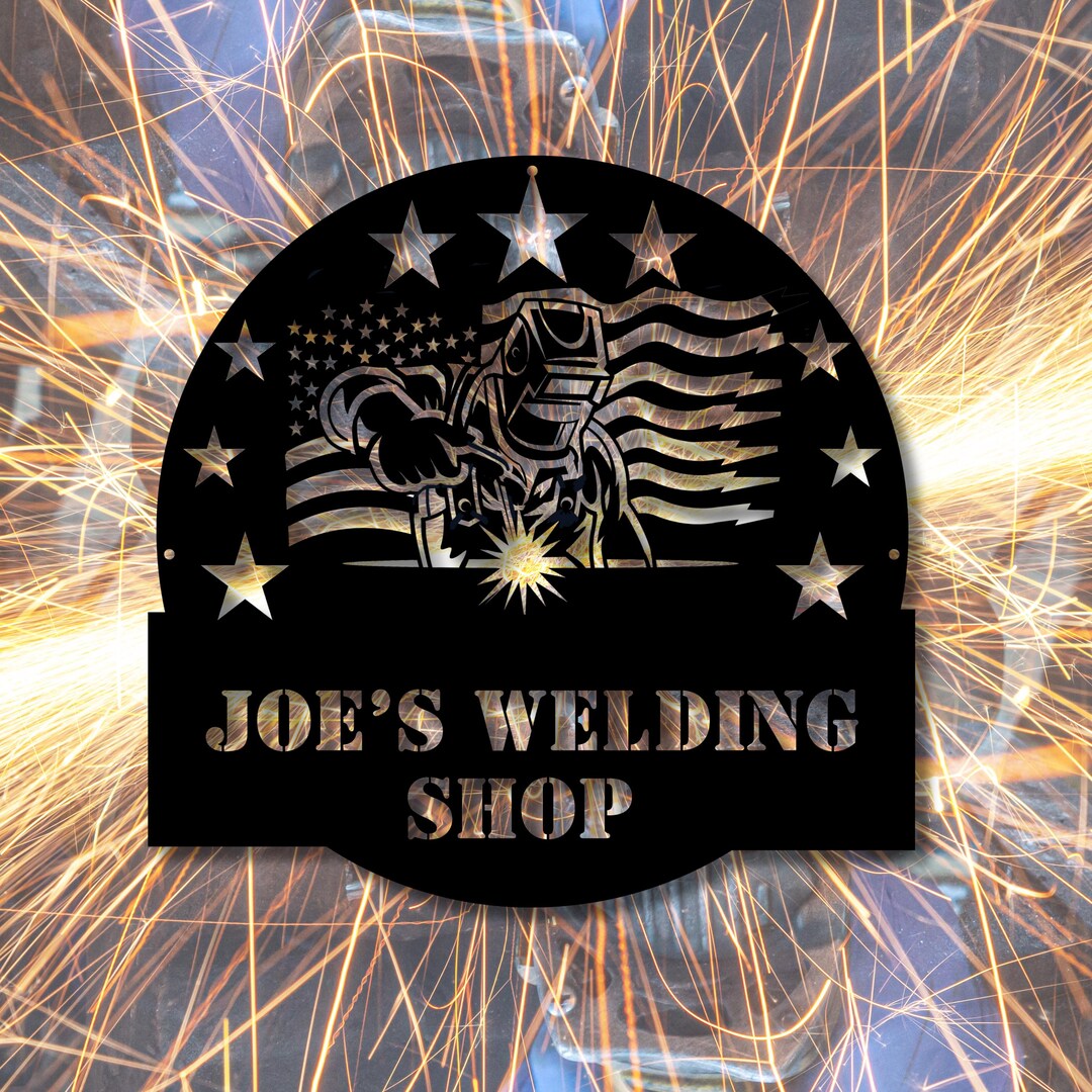 Custom Metal Welding Sign: Personalized Welder Decor - Etsy