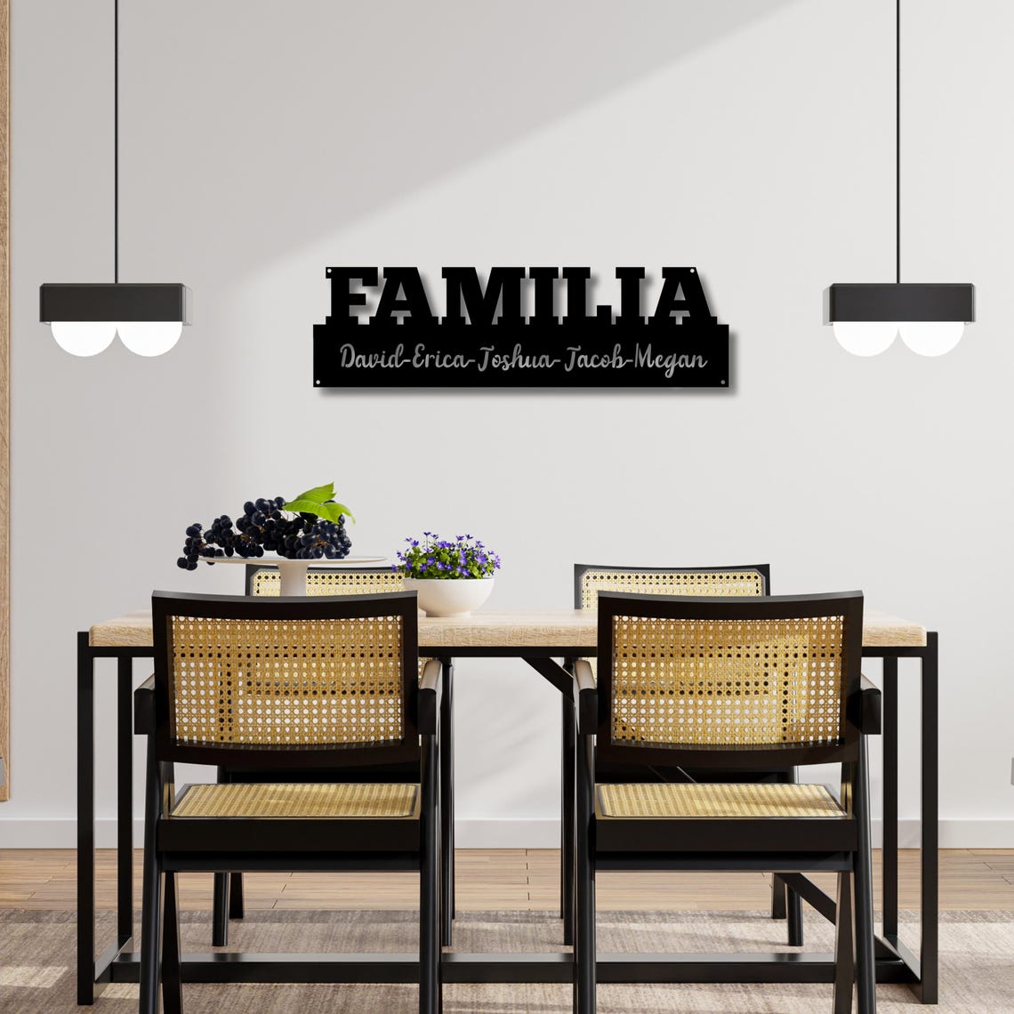 Familia Name Metal, Custom Familia Metal Name Sign, Family Sign ...