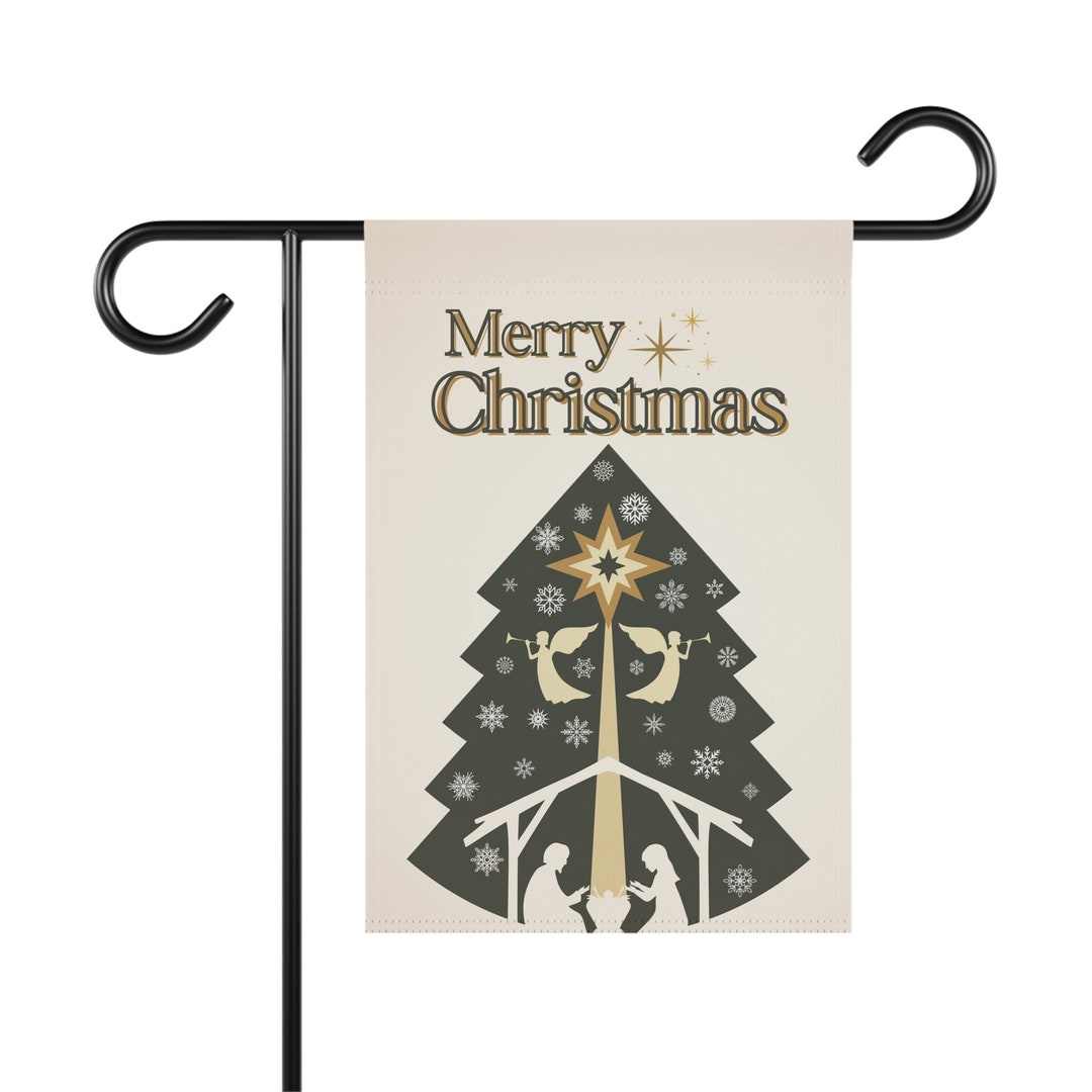 Modern Art Deco Nativity Scene Christmas Garden Flag - Etsy UK