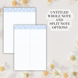 Digital Notes Bundle Planner Insert, Daisy and Mushroom Sizes A4 and A5 ...