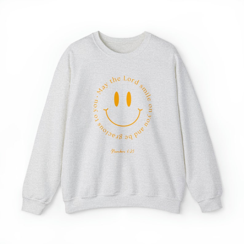 May the Lord Smile on You Oversized Crewneck Sweatshirt, Numbers 6:25 ...
