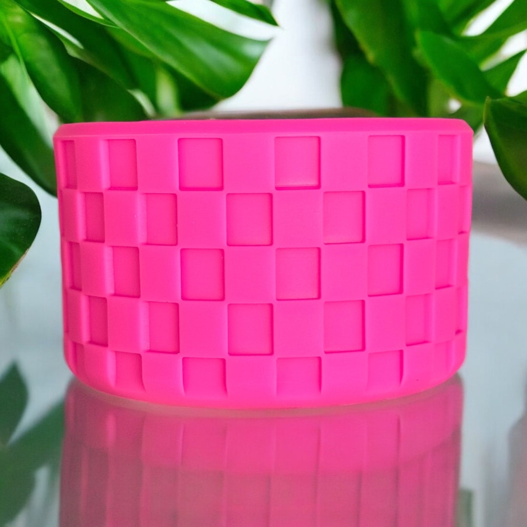 Neon Pink Checkered Texture Boot Stanley/simple Modern/brumate/hydrojug ...