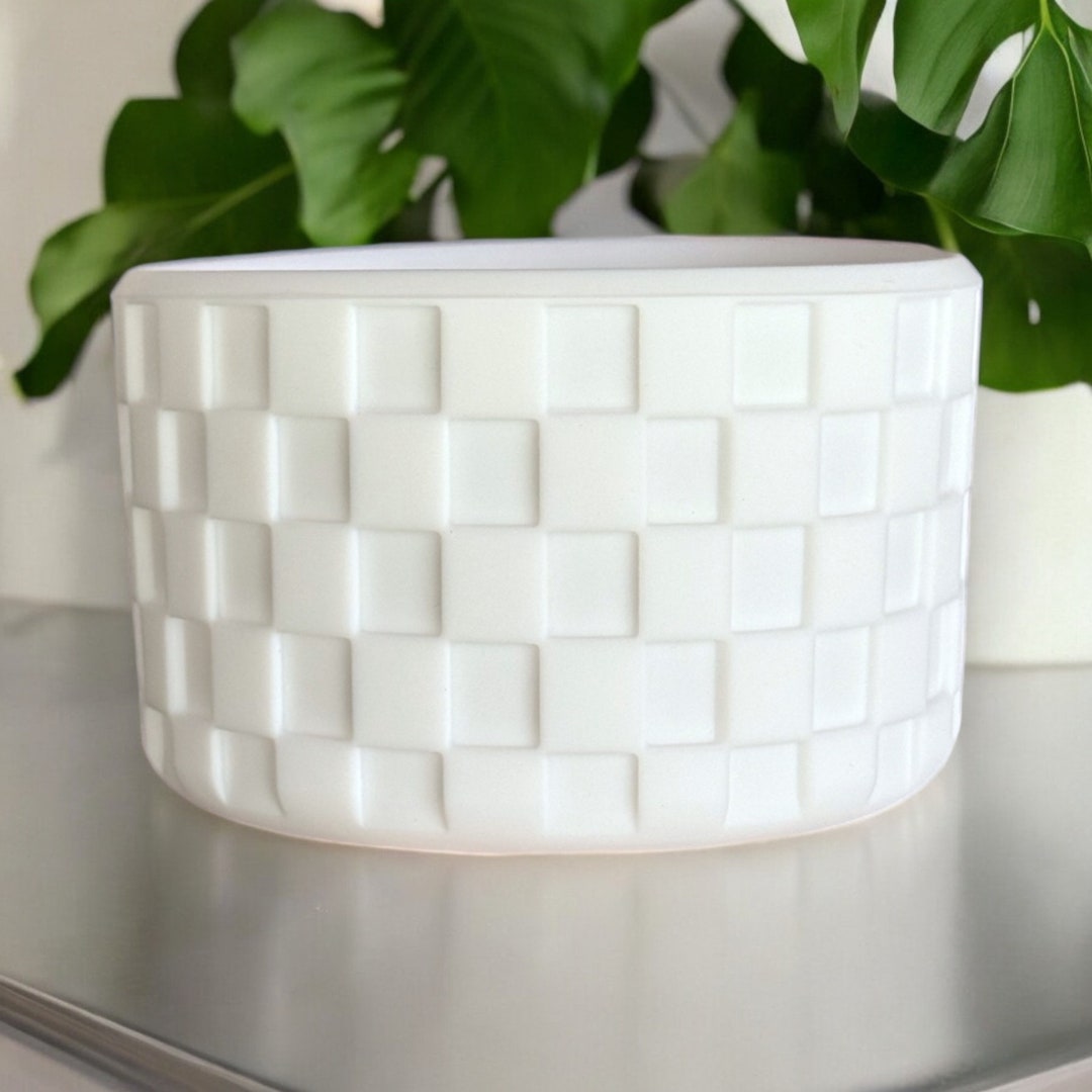 White | Checkered Texture | Silicone Boot - Etsy
