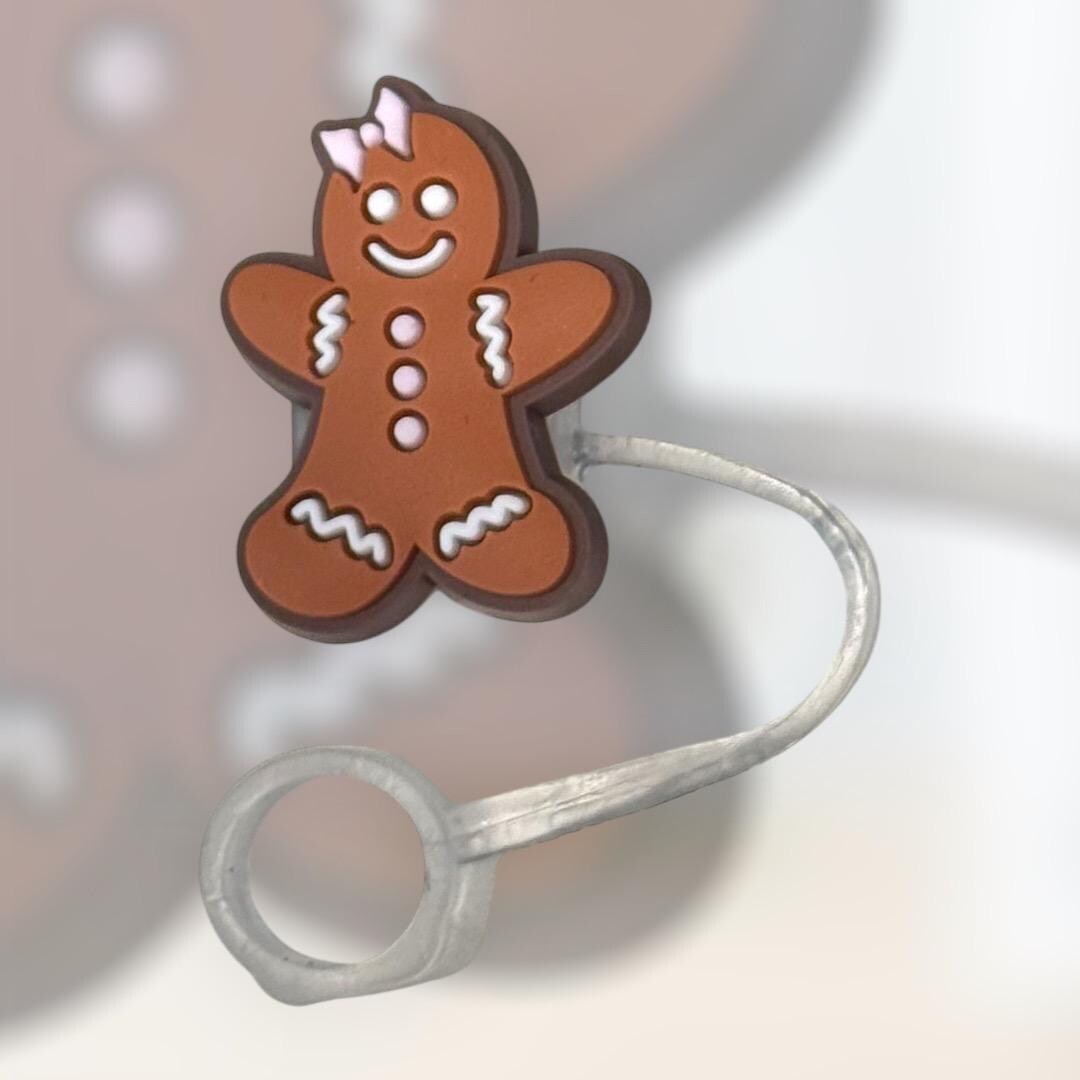 Gingerbread | Straw Topper 10mm - Etsy
