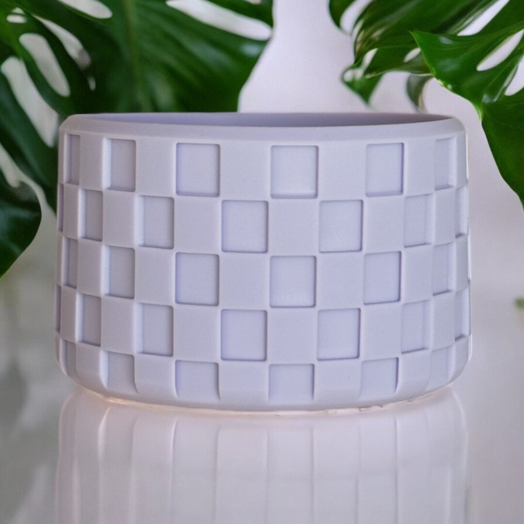 Lilac Checkered Texture Boot Stanley/simple Modern/brumate/hydrojug - Etsy