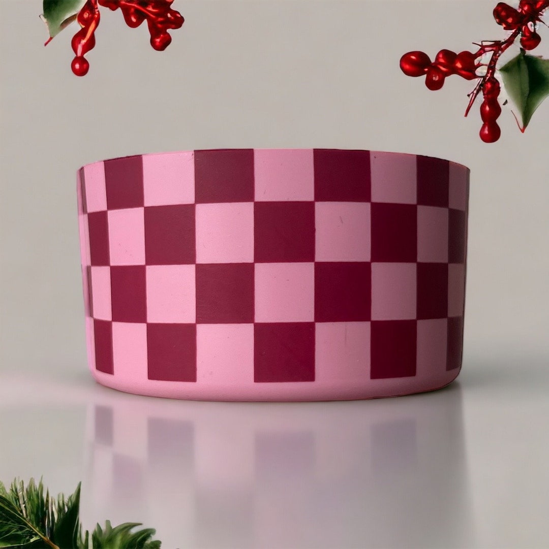 Cranberry Checkers Silicone Boot Stanley/simple Modern/brumate/hydrojug ...