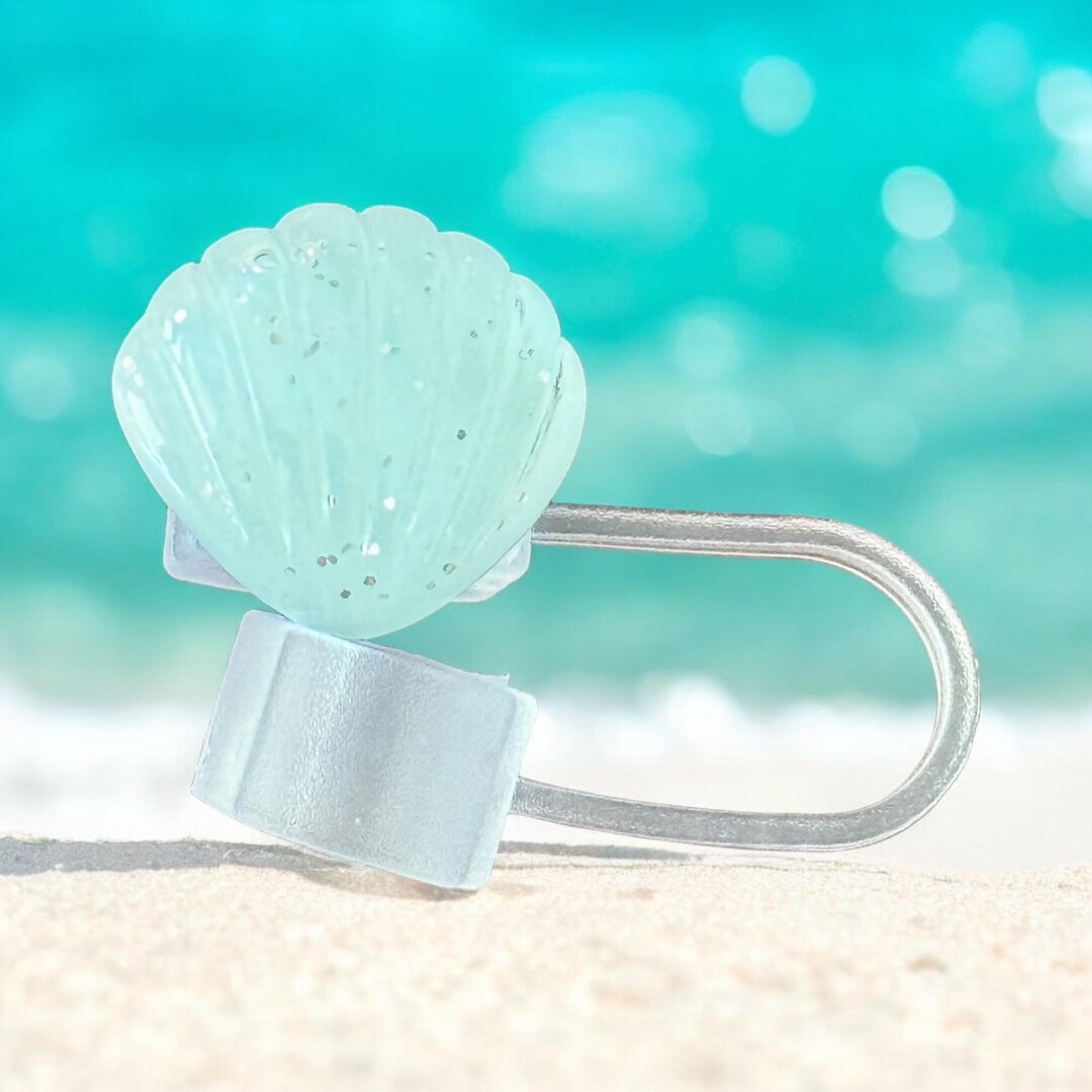 Ocean Seashell Straw Topper 10mm - Etsy