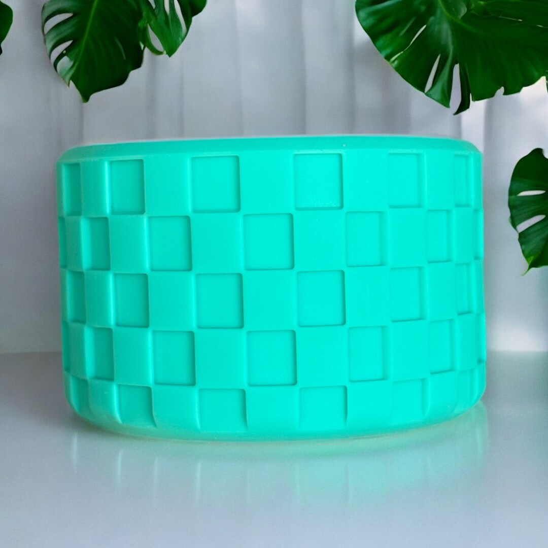 Teal Checkered Texture Boot Stanley/simple Modern/brumate/hydrojug - Etsy