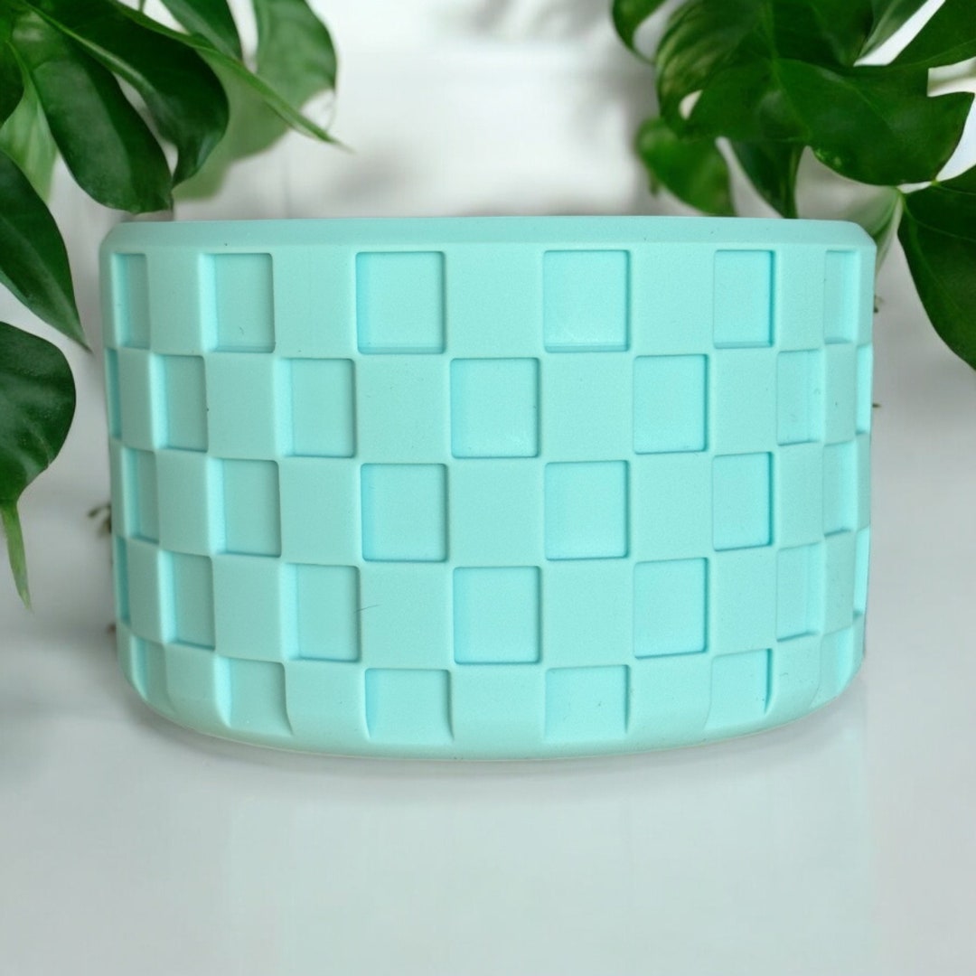 Aqua | Checkered Texture | Silicone Boot - Etsy