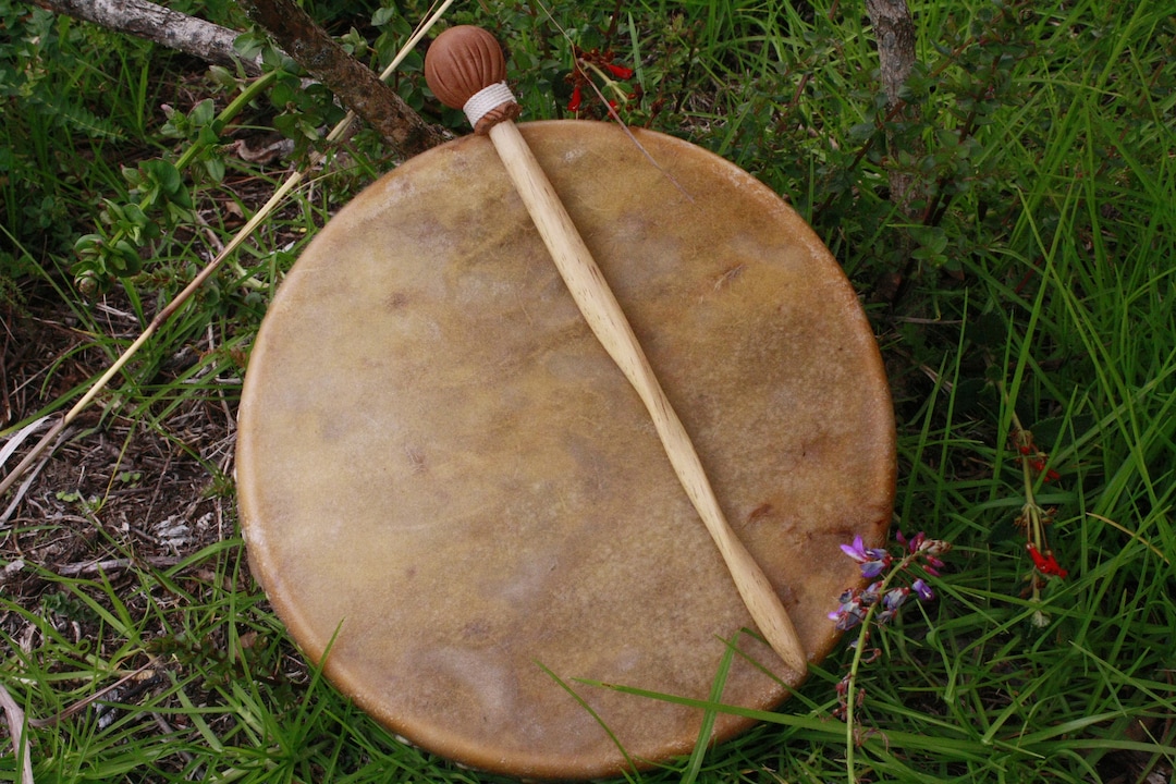 Handmade Native American Rawhide Drum - Etsy