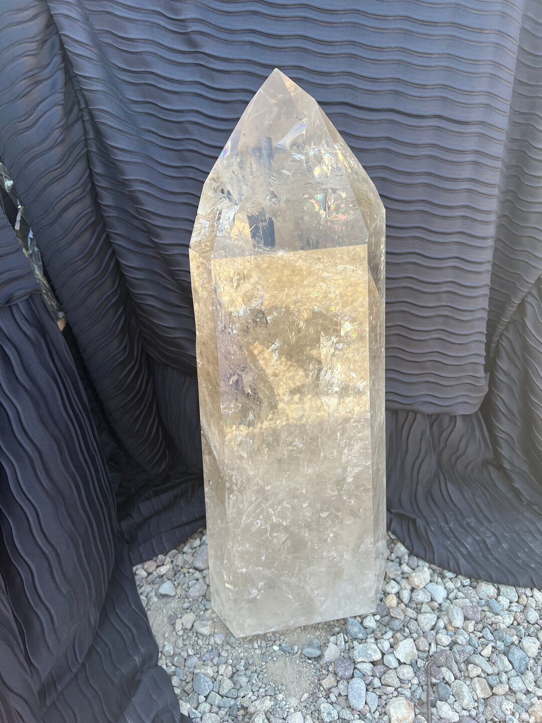Extra Large Quartz Point With Rainbows - Etsy