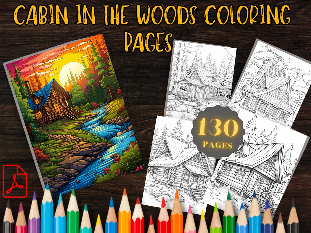 130 Cabin in the Woods Printable Coloring Pages for Relaxation ...