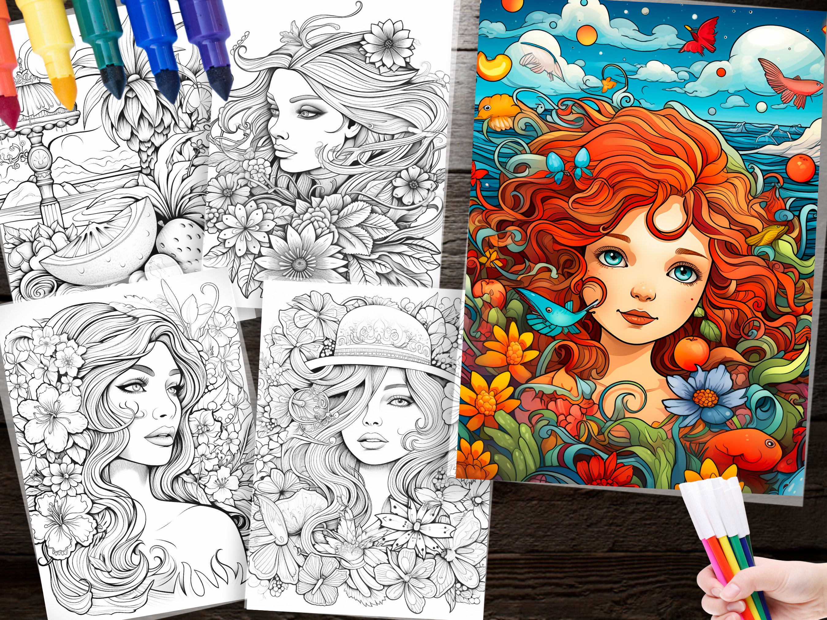 110 Summer Coloring Pages Relaxing Designs for Sunny Days Printable ...