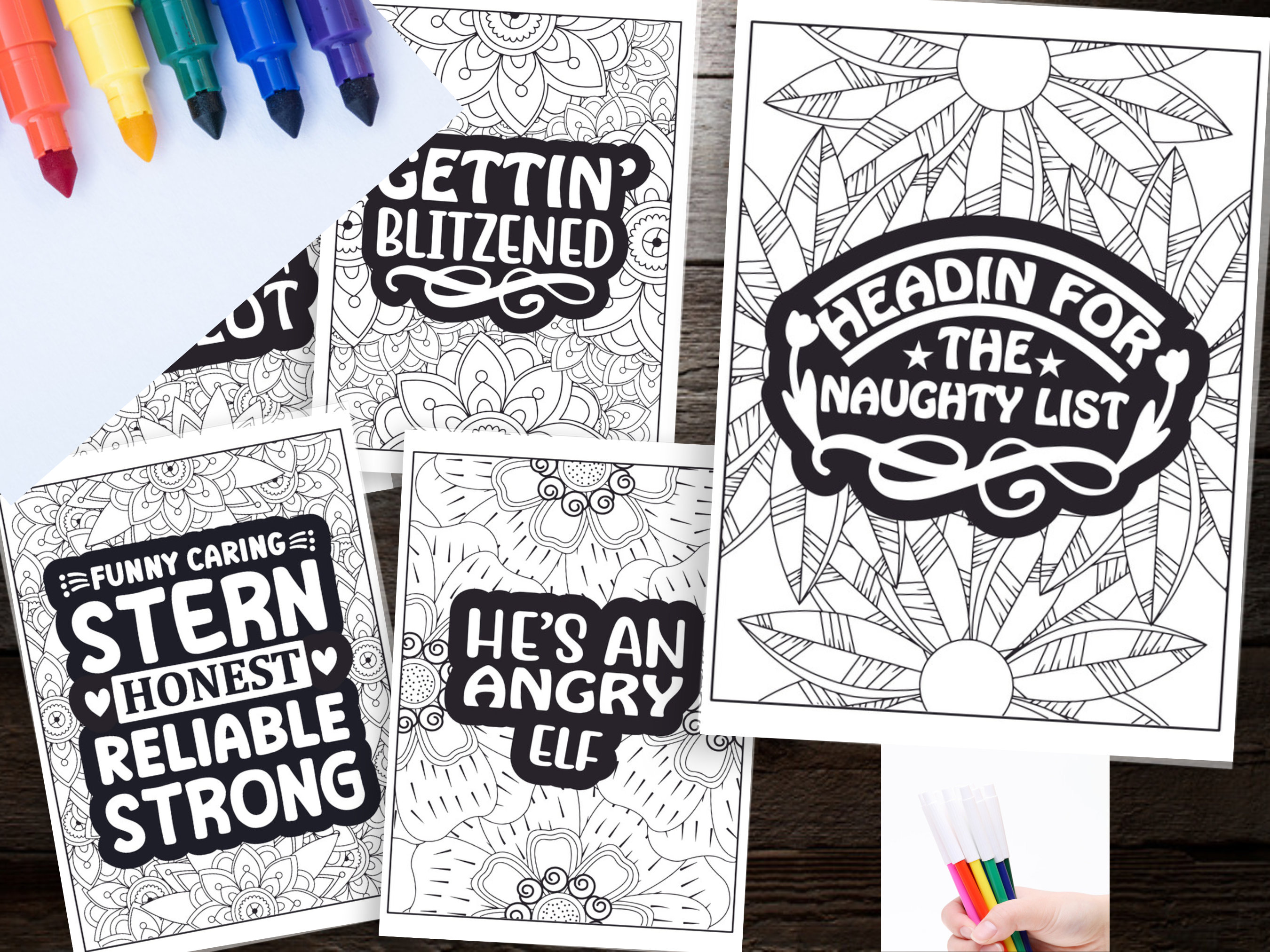80 Funny Quotes Coloring Pages for Adults Inspiration Printable Pages ...