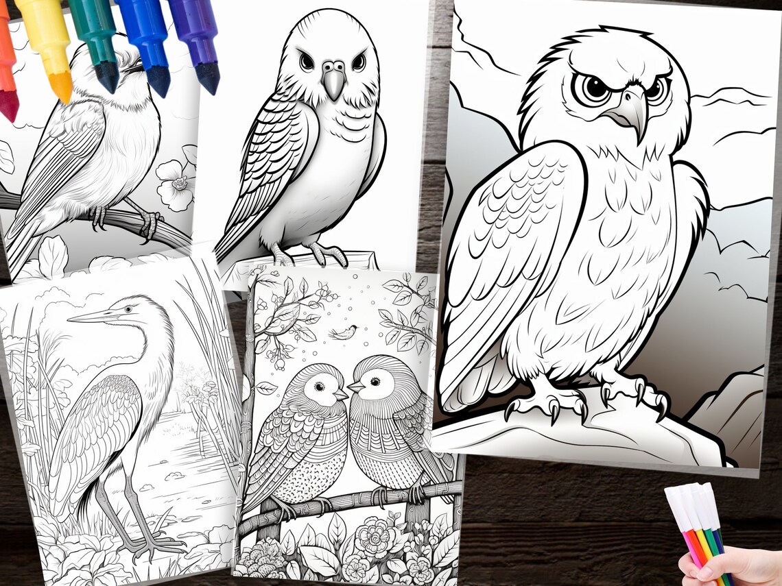 37 Beautiful Bird Coloring Pages Delightful Designs for Relaxation ...