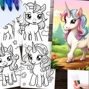 150 Cute Unicorn Coloring Pages for Kids - Unicorn Printables -girls ...