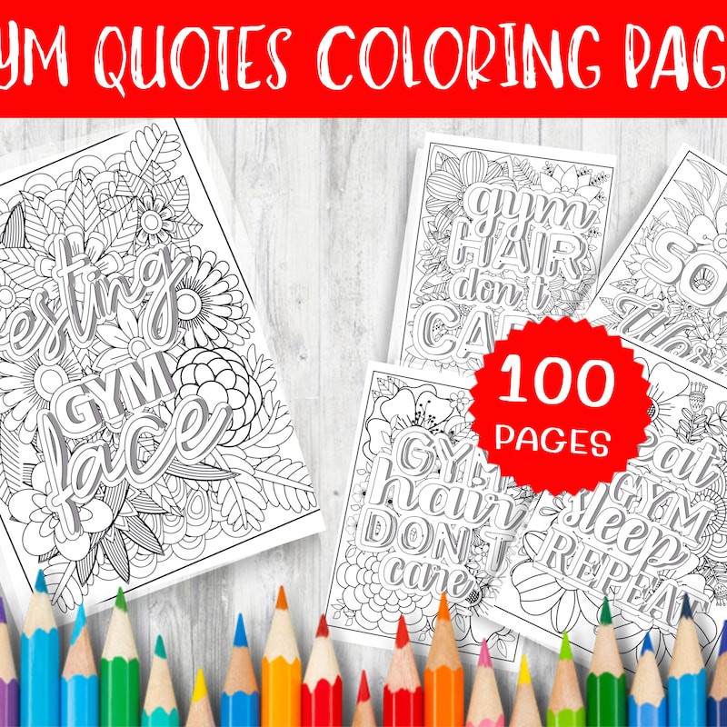 Gym Coloring - Etsy