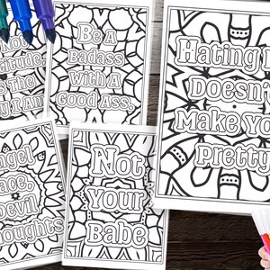 Sassy Quotes Coloring Pages Fun and Feisty Adult Coloring Sheets ...