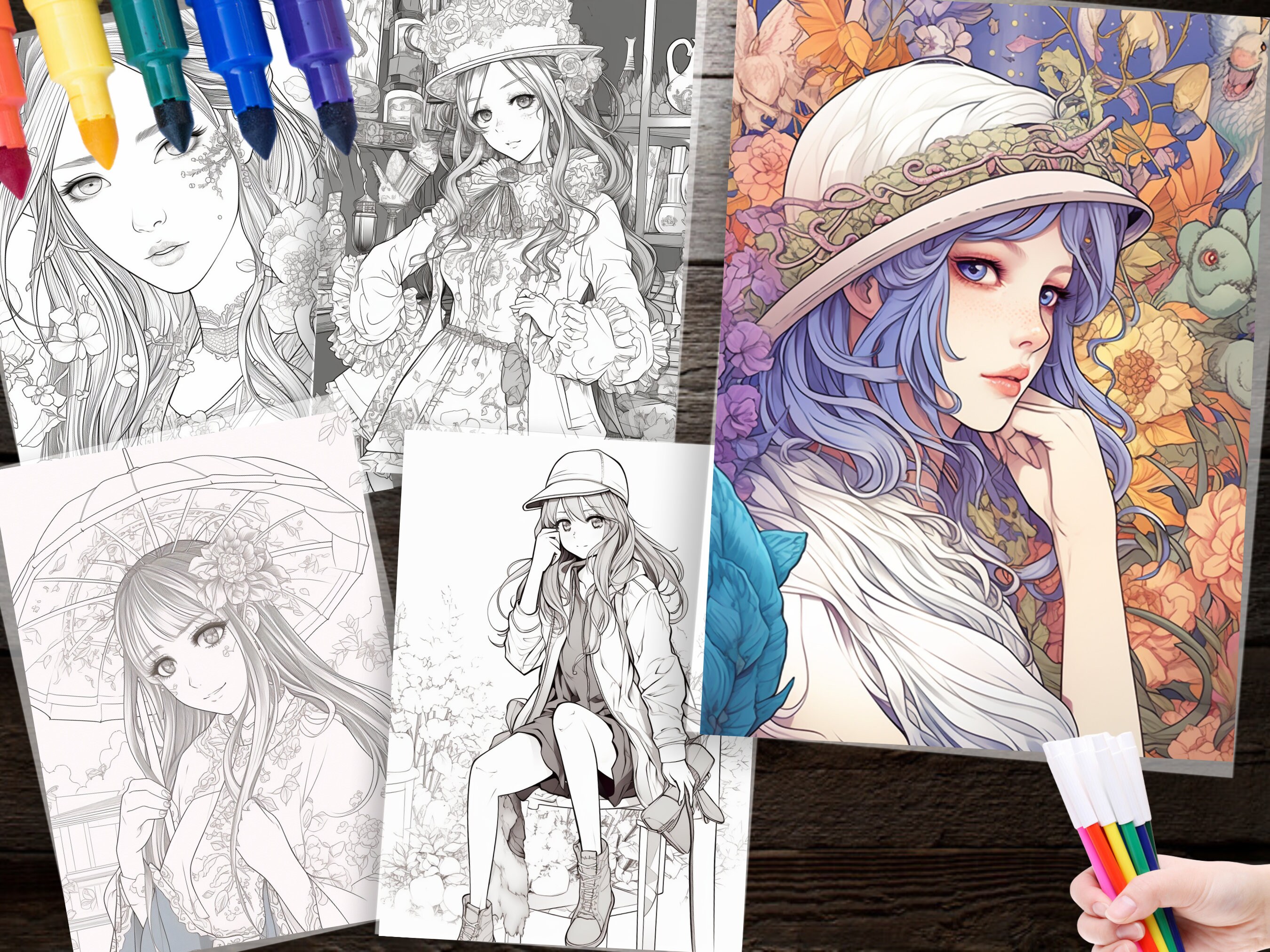 82 Anime Fashion Coloring Pages - Unique and Trendy Designs for ...
