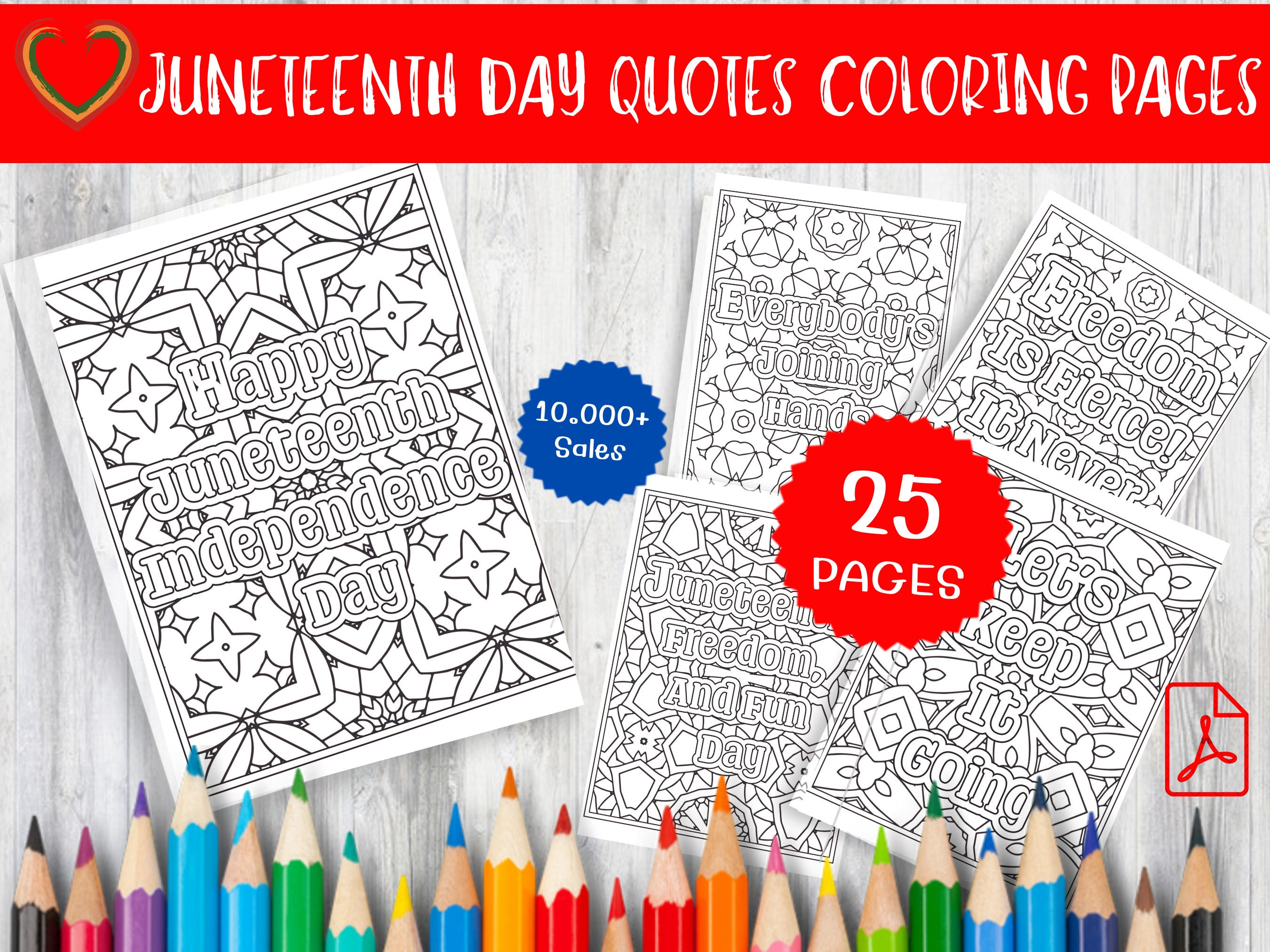 Juneteenth Day Quotes Coloring Pages - Celebrate Freedom With ...