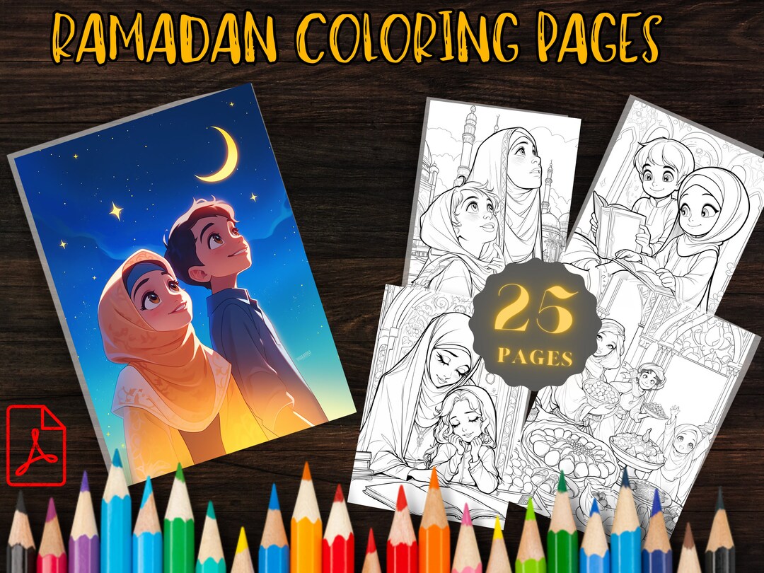 25 Ramadan Coloring Pages Printable Islamic Art for Kids & Adults ...