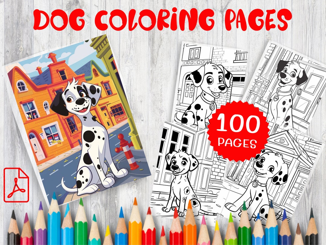 100 Adorable Dog Coloring Pages - Fun and Cute Puppies to Color ...