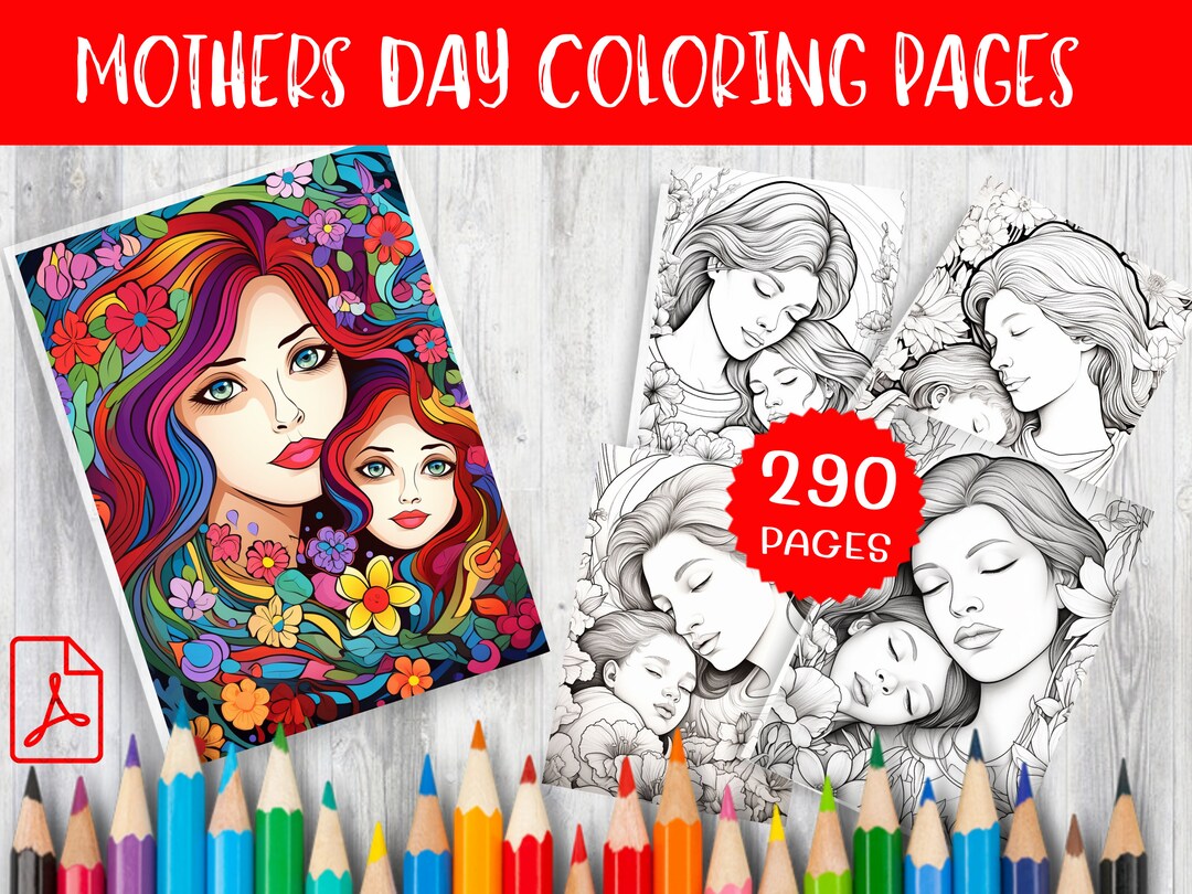 290 Unique Mother's Day Coloring Pages Perfect Gifts for Mom - Delight ...