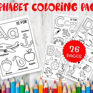 26 Printable Alphabet Coloring Pages for Kids - Ideal for Kindergarten ...