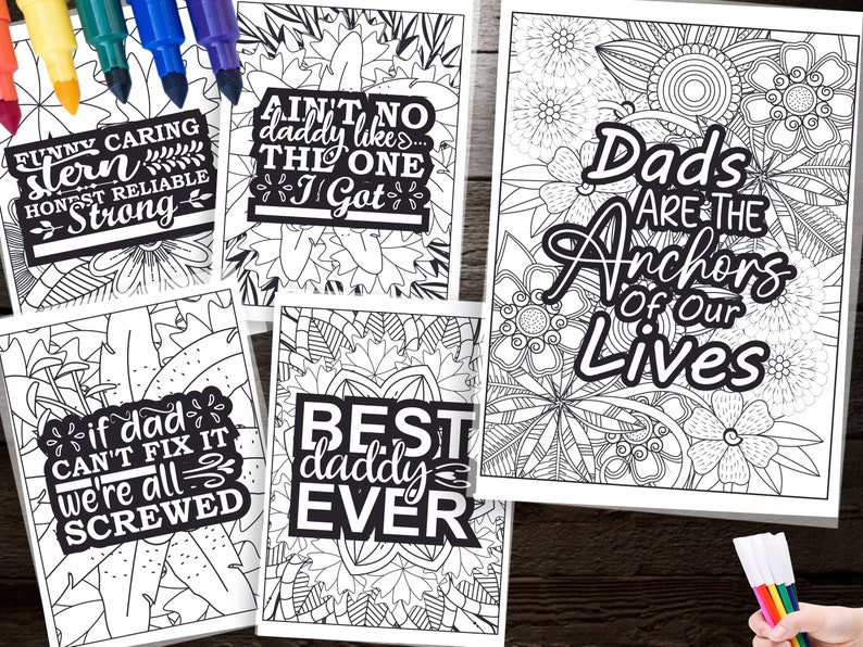 100 Father's Day Quotes Coloring Pages Find Heartfelt Designs Perfect ...