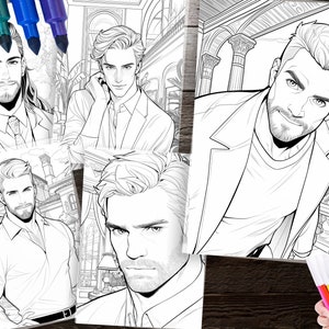 Handsome Men Coloring Pages - 50 Creative Designs (printable PDF ...