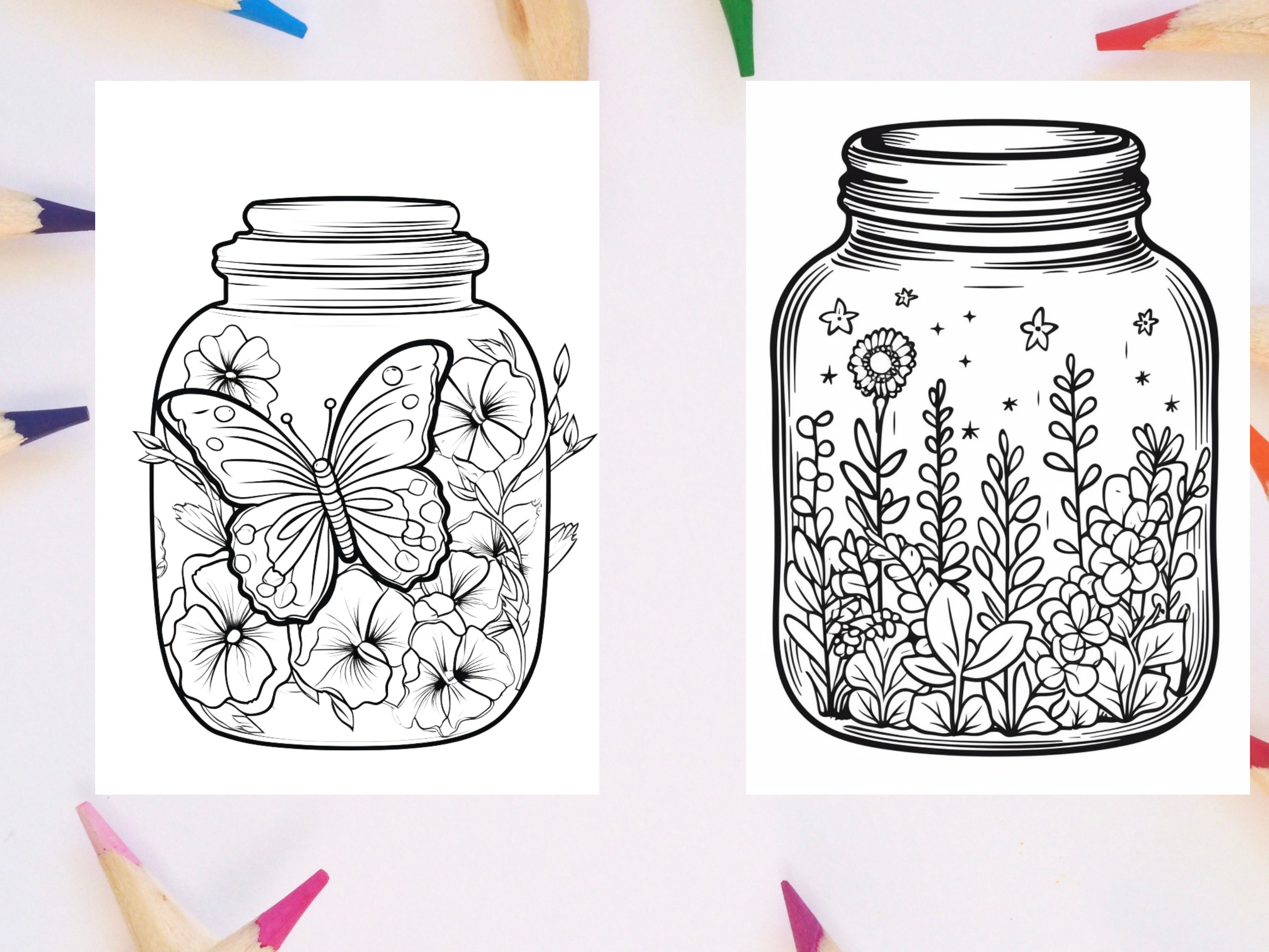 Get 100 Jar Printable Coloring Pages Suitable for Both Kids and Adults ...