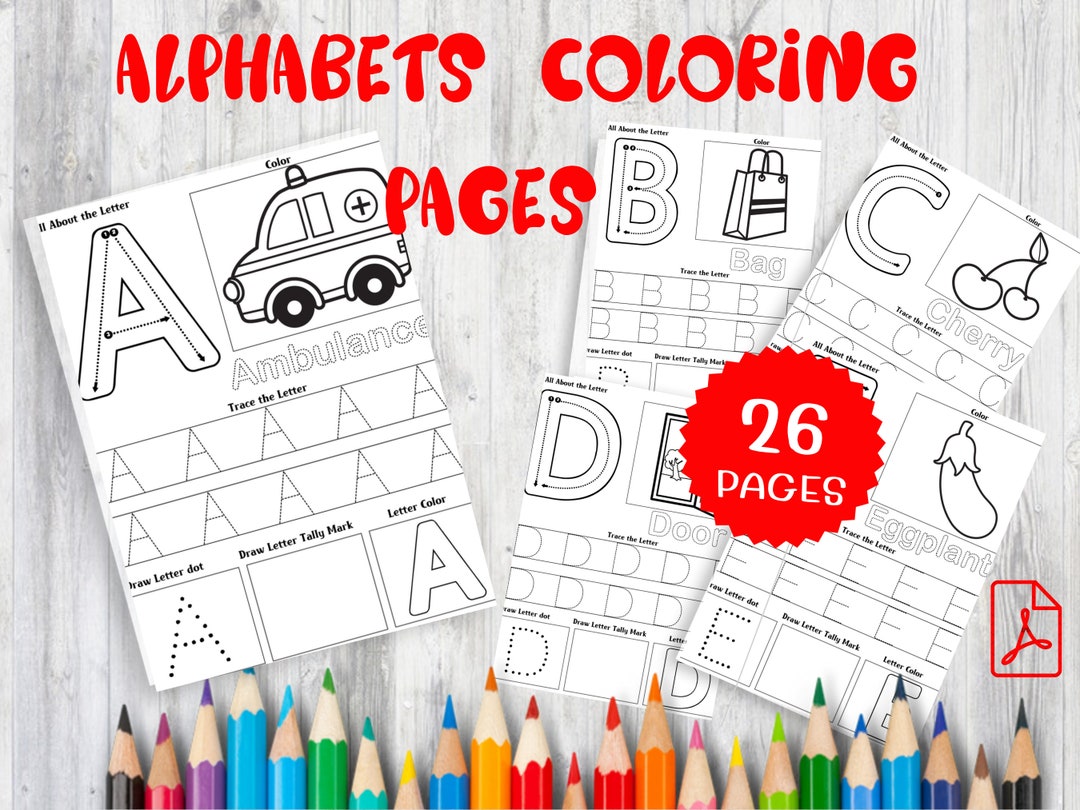 ABC Phonics Tracing: Preschool Alphabet Worksheets (digital Download ...