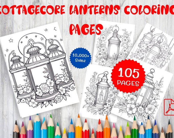 Enchanted Lanterns Coloring Book: Mystical Designs (PDF) - Etsy Canada