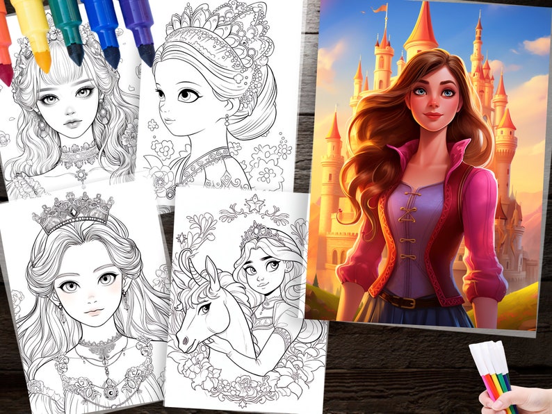 170 Adorable Princes Coloring Pages Royal Fun for Kids Printable ...