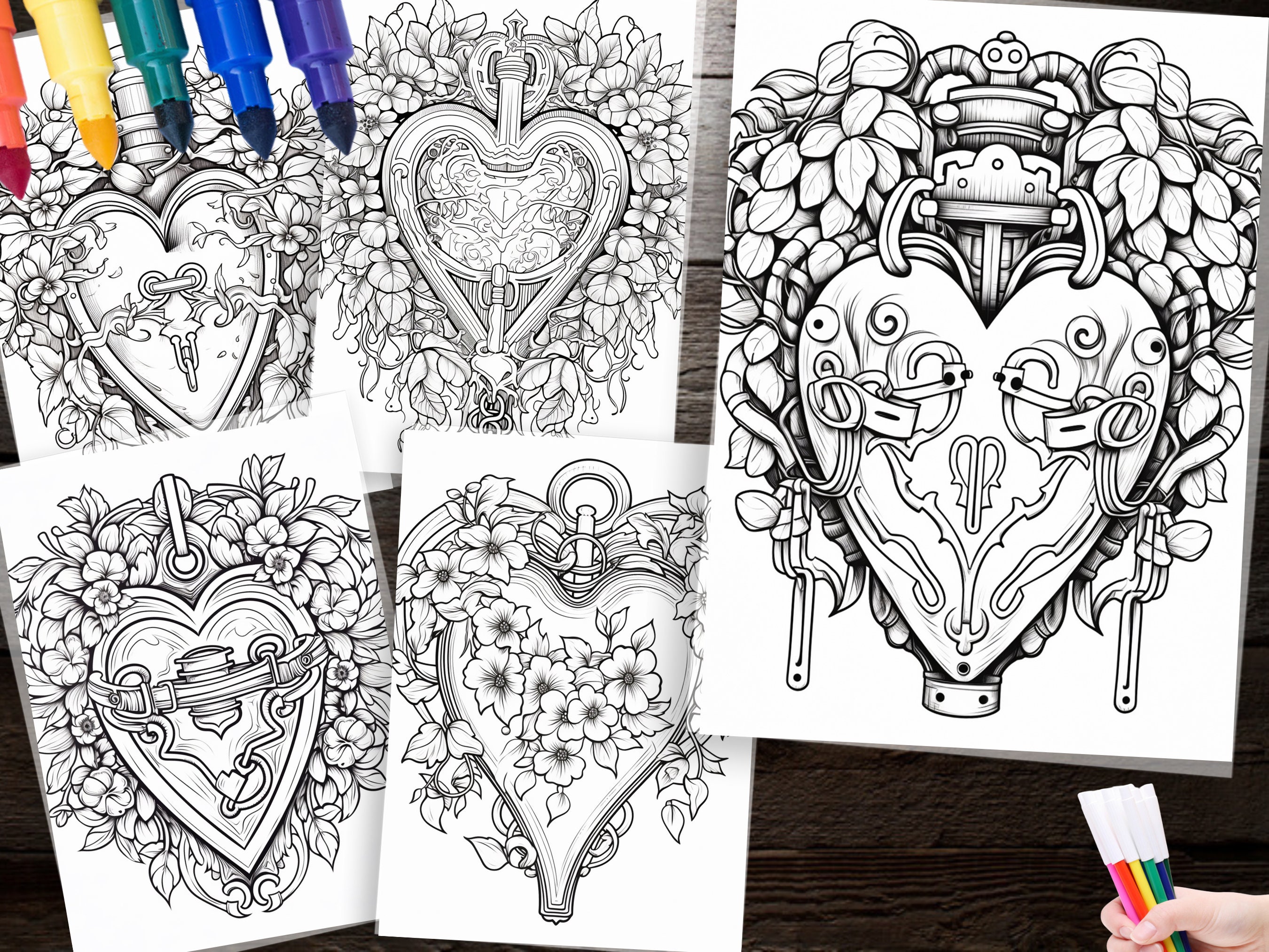110 Beautiful Heart Coloring Pages Perfect for All Ages Express Your ...