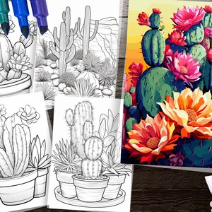 380 Cute Cactus Coloring Pages Printable Succulent Designs for ...
