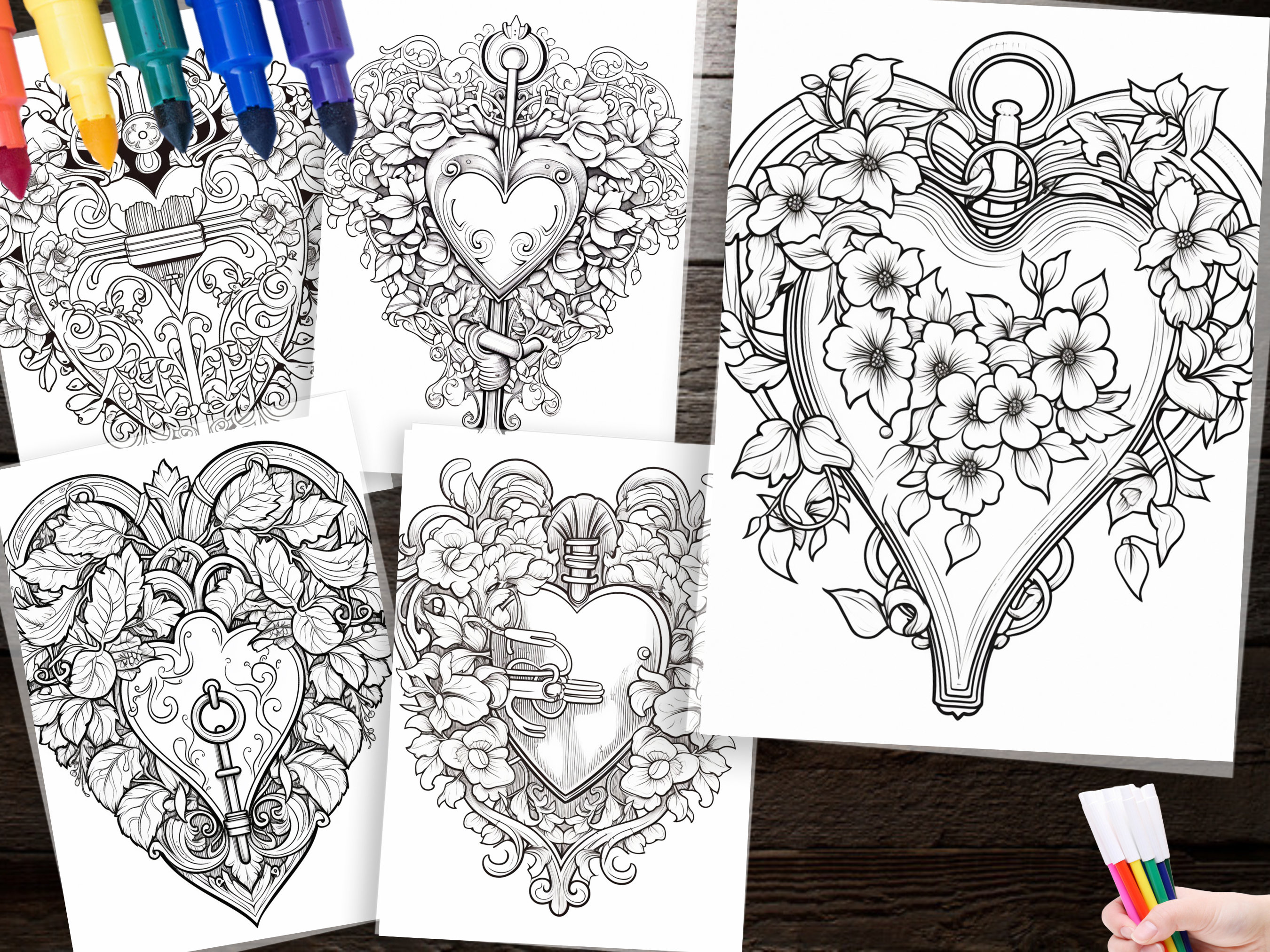 110 Beautiful Heart Coloring Pages Perfect for All Ages Express Your ...